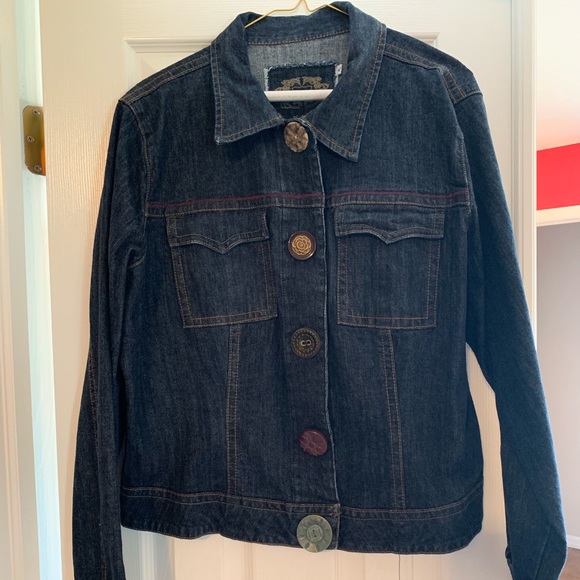 CAbi | Jackets & Coats | Cabi Jean Jacket Large Button Snap Xl | Poshmark